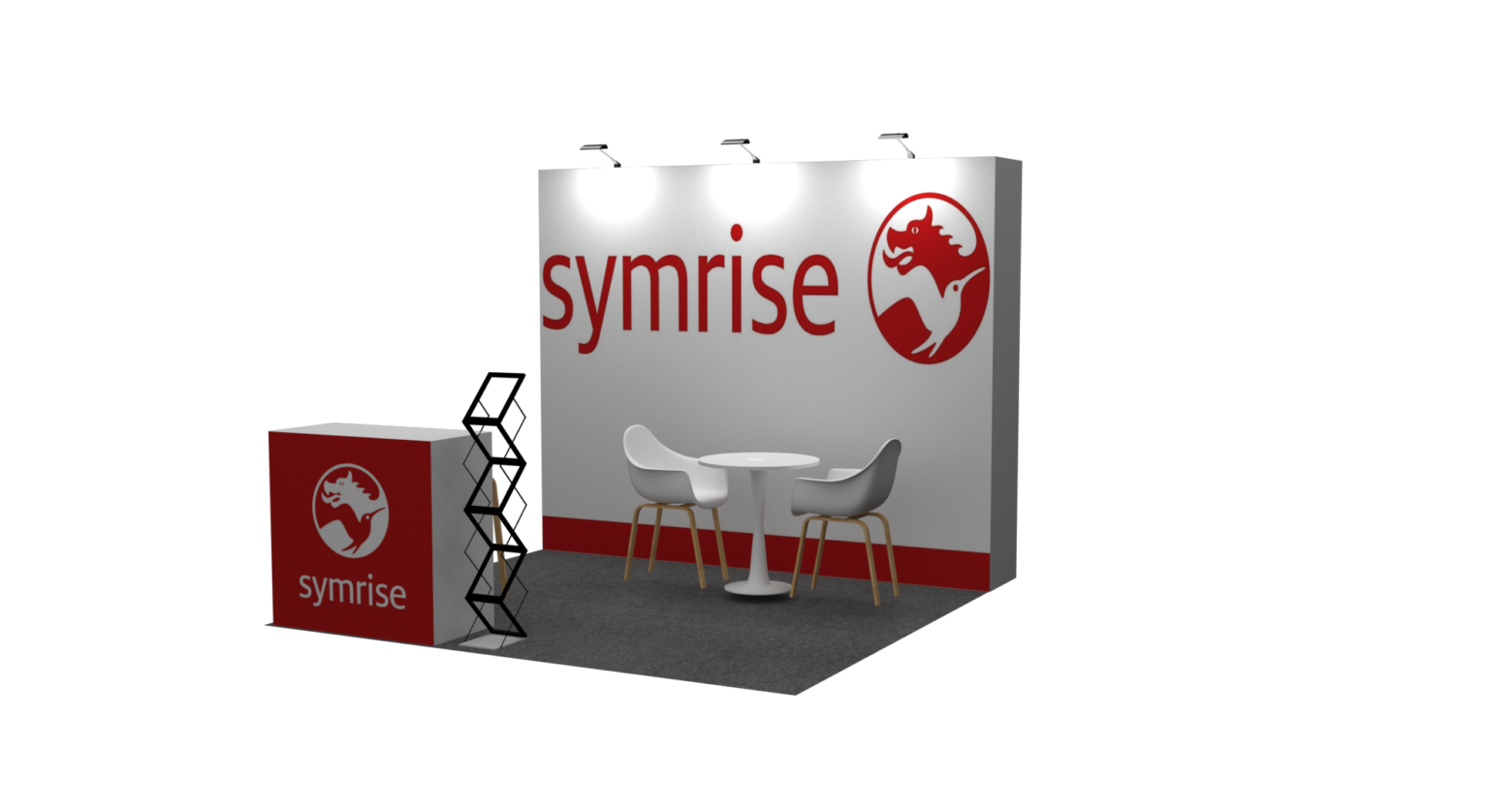 9 square meters booth renderings - Maeander